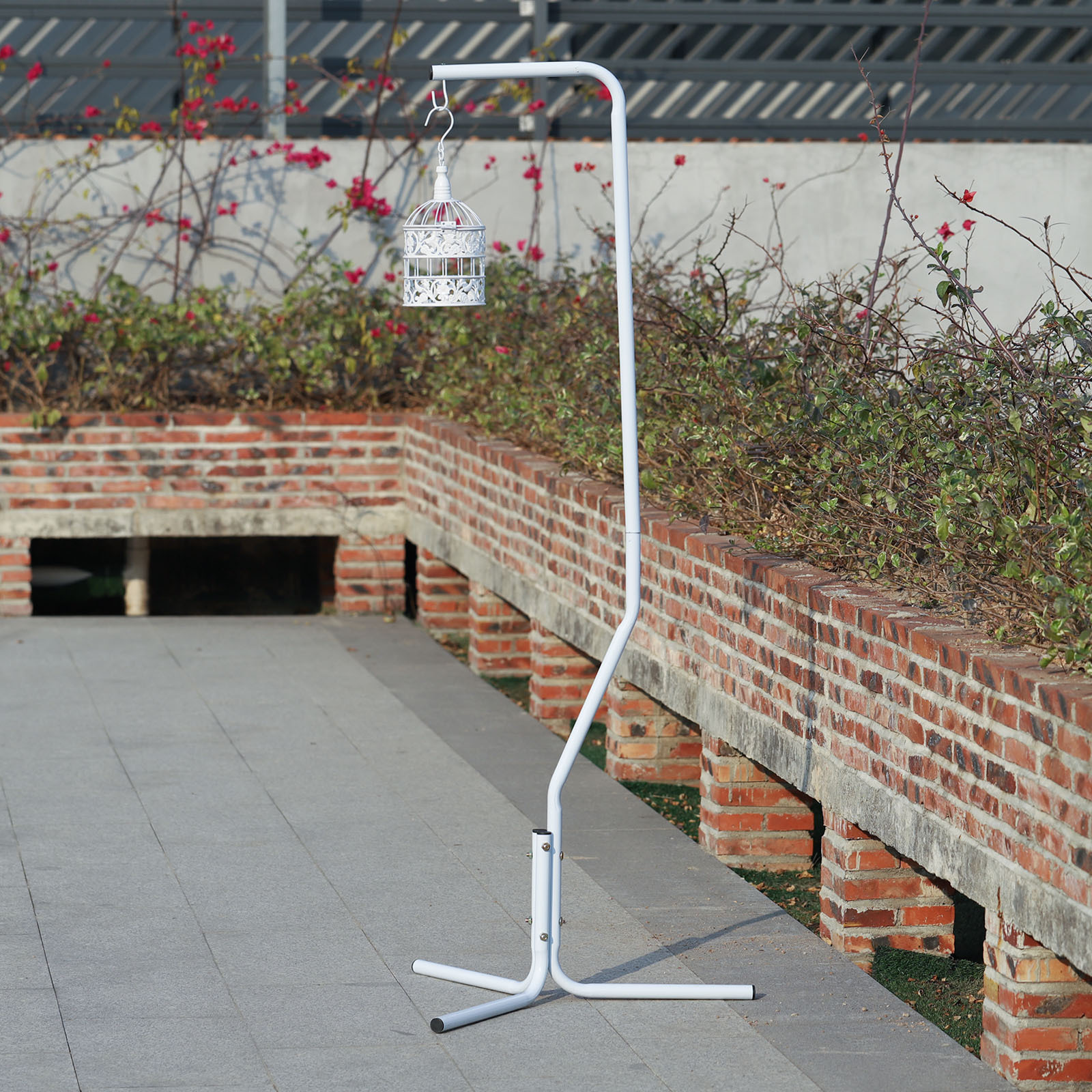 160cm Metal Birds Stand for Parrot Cage Budgie Canary Finch Aviary ...